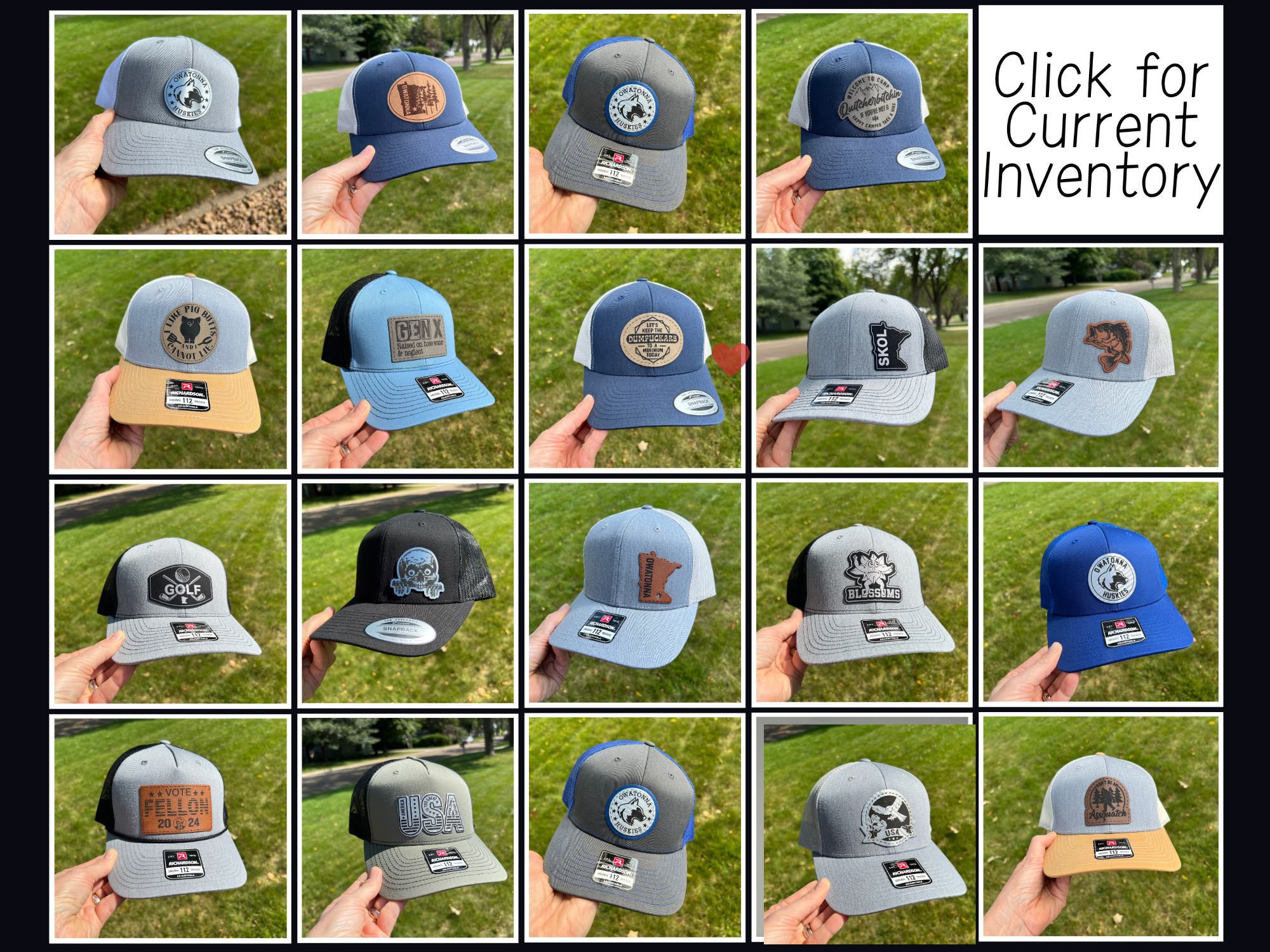 Funny Trucker Patch Hats – Mighty Fine Laser Design